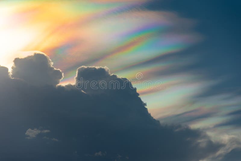 Rainbow Cloud on Sunset Time with Beautiful Spectrum Sun Light Stock ... Rainbow Cloud on Sunset Time with Beautiful Spectrum Sun Light Stock ...