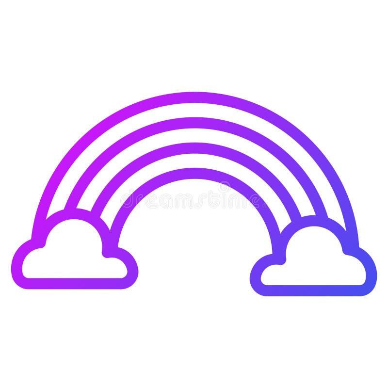 Thin Line Rainbow Icon Stock Illustrations – 2,500 Thin Line Rainbow ...