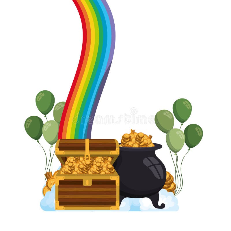 Treasure Chest Rainbow Stock Illustrations – 119 Treasure Chest Rainbow ...