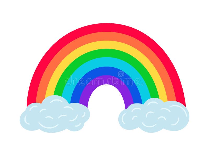 Half Rainbow Arch Stock Illustrations – 247 Half Rainbow Arch Stock ...