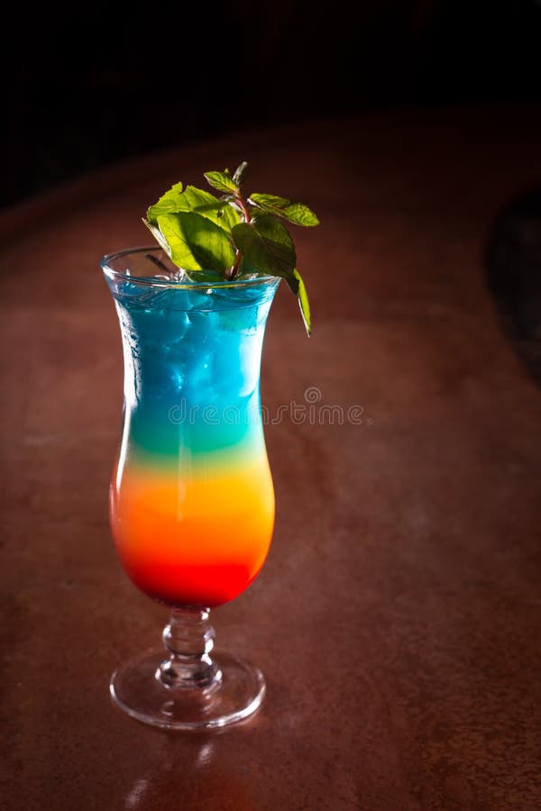 Glass of Rainbow cocktail stock photo. Image of nonalcohol - 100691084