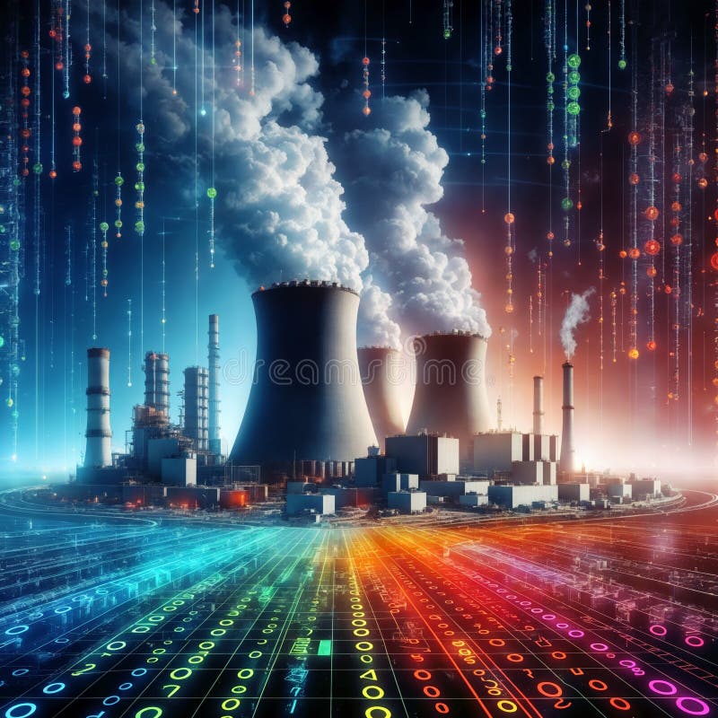 Rainbow Code Enigma: Power Plant with Binary Numbers, Generative Ai ...