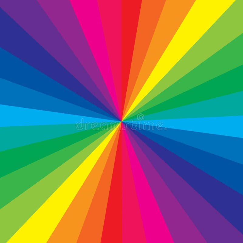 Rainbow color stock vector. Illustration of burst, circle - 6051457