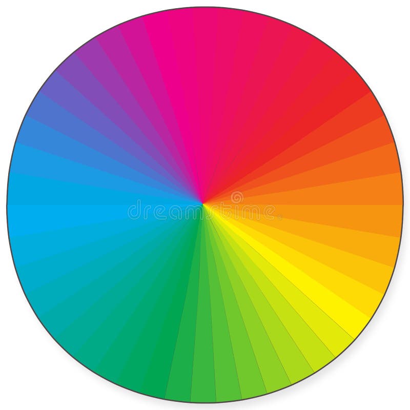Basic color wheel stock vector. Illustration of color - 13326728