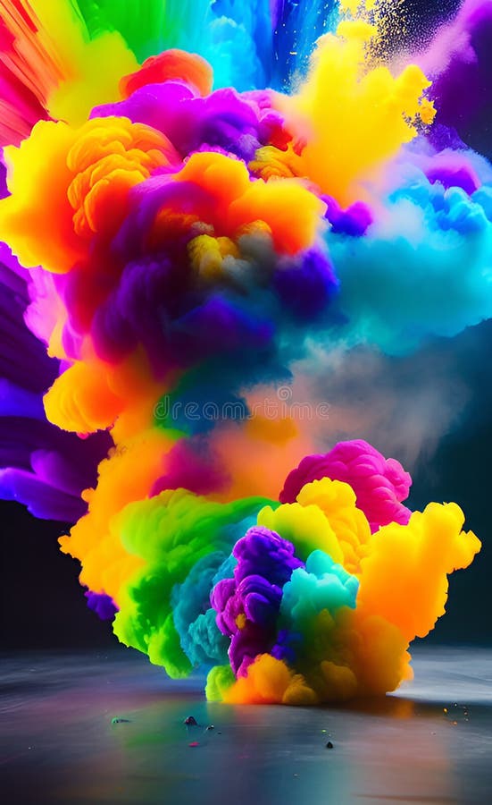 Rainbow Color Abstract Background 1 Stock Illustration - Illustration ...