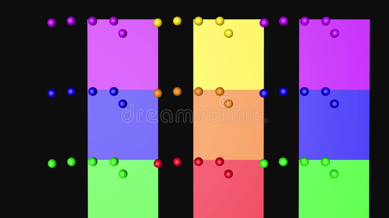 Rainbow Color Balls Loop Moving, 3D Rendering 4K Stock Footage - Video ...