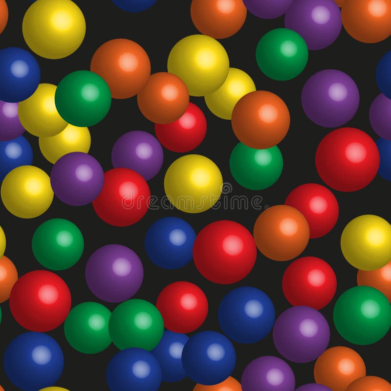 Rainbow Color Balls Pattern Stock Illustrations – 865 Rainbow Color ...
