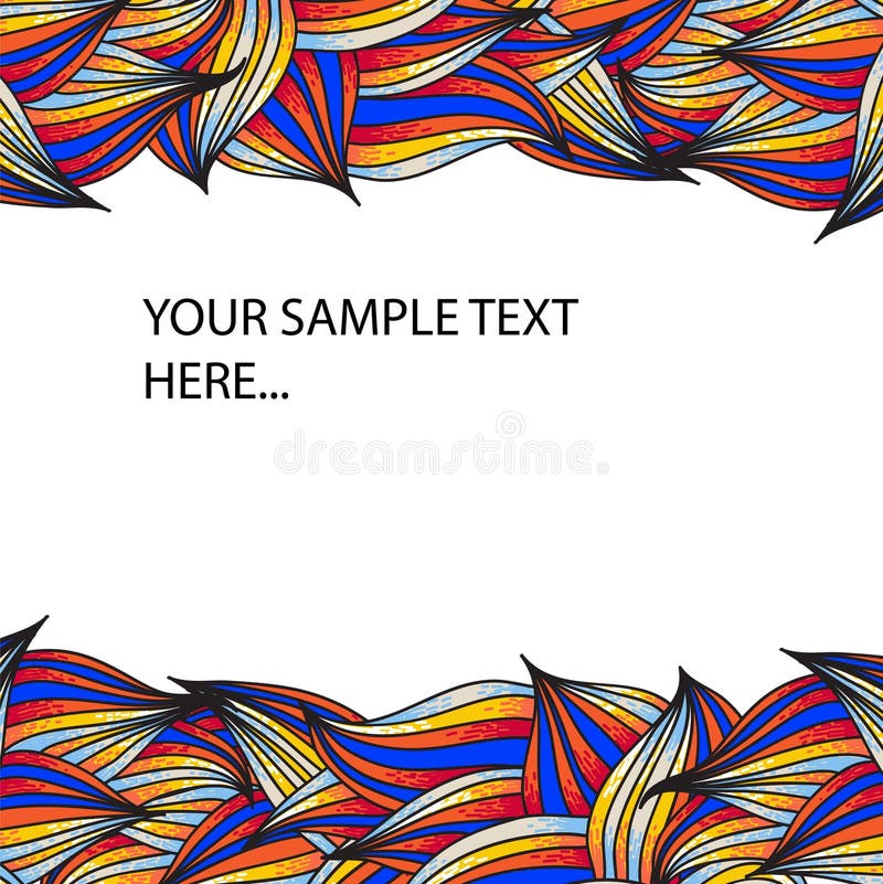 Rainbow color borders stock vector. Illustration of summer - 53385144