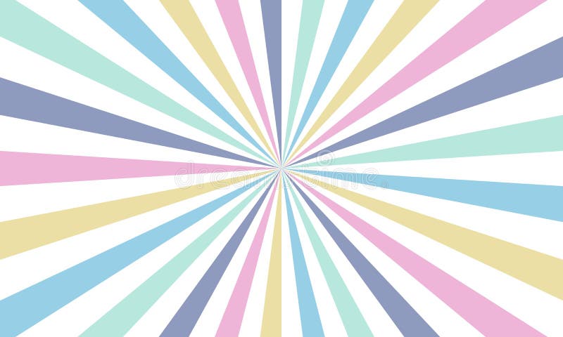 Rainbow Color Burst Background. Rays Background in Retro Style. Vector ...