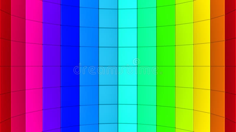 Rainbow Color Cubes Background Stock Illustration - Illustration of ...