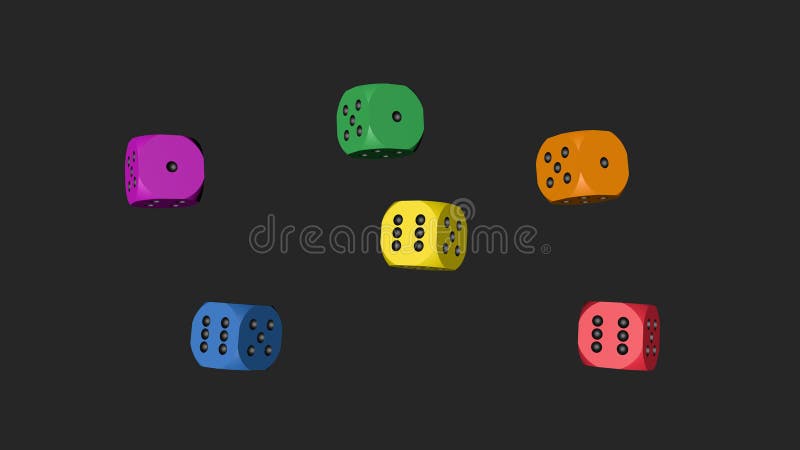 Color Dice Pattern stock vector. Illustration of game - 109210921