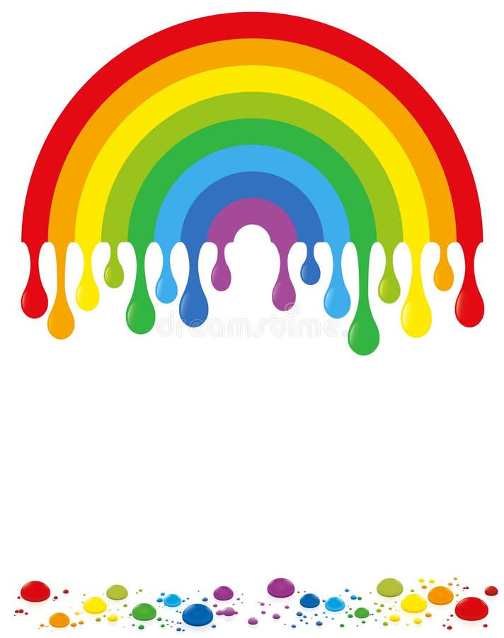 Rainbow Color Drops stock vector. Illustration of icon - 85635012