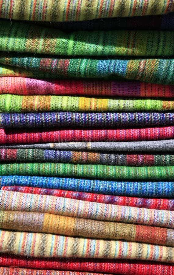 Rainbow color fabrics stock photo. Image of texture, closeup - 15552800