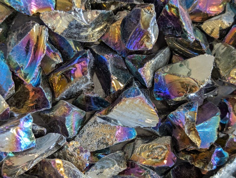 Rainbow Color Obsidian Collection Stock Photo - Image of glass, rock ...