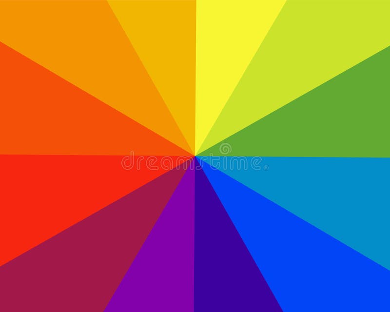 Rainbow Color Radial Background. Vector Abstract Colour Backdrop Stock ...