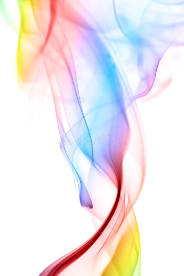 Rainbow Color Smoke Swirl stock photo. Image of burn - 10928328