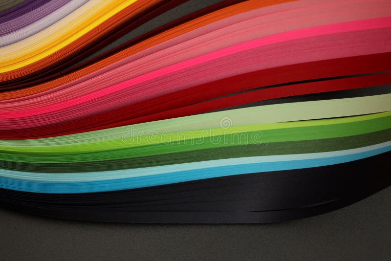 Rainbow Color Strip Wave Paper. Abstract Texture Horizontal Background ...