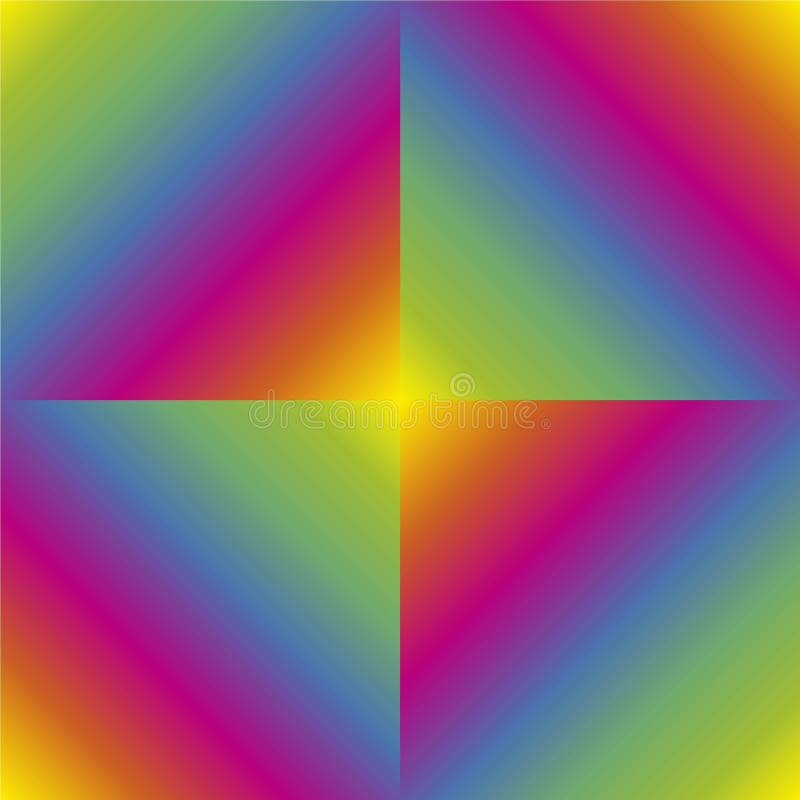 Rainbow Color Tile Pattern Seamless Stock Illustration - Illustration ...