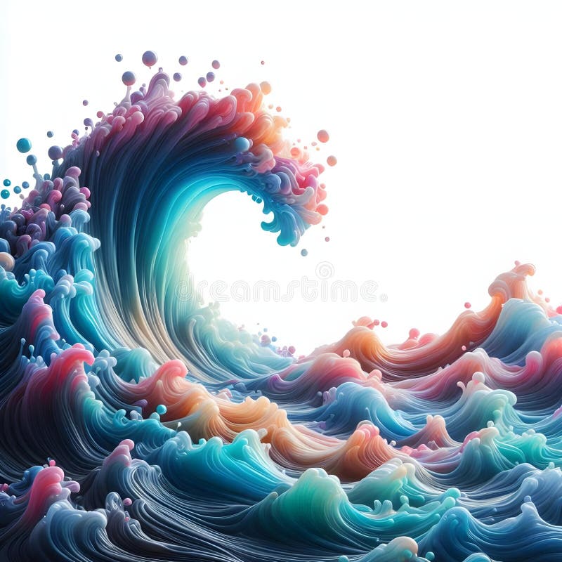 Rainbow color wave stock illustration. Illustration of animal - 329518383