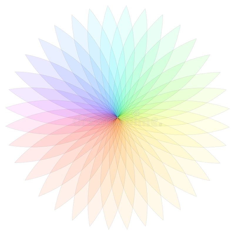 Rainbow Color Wheel. Colorful Illustration Guide Stock Vector ...