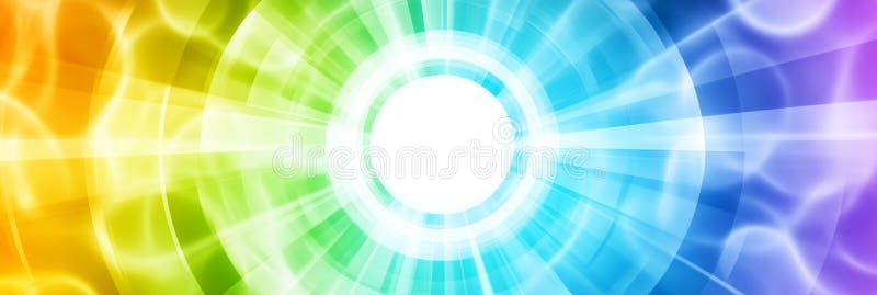 Rainbow Color Wheel Explosion Vivid, Energetic, and Glowing Abstract ...