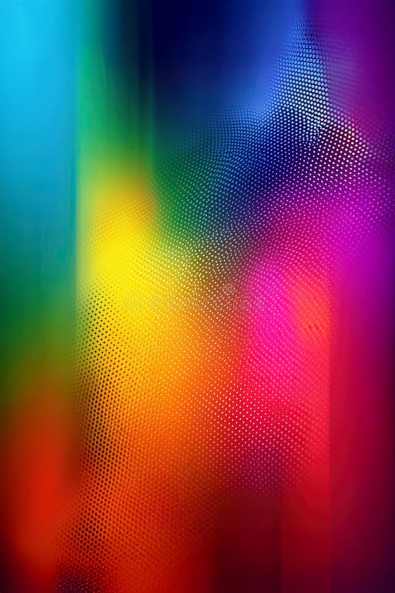 Rainbow Colored Abstract Background Showing a Dotted Pattern and ...
