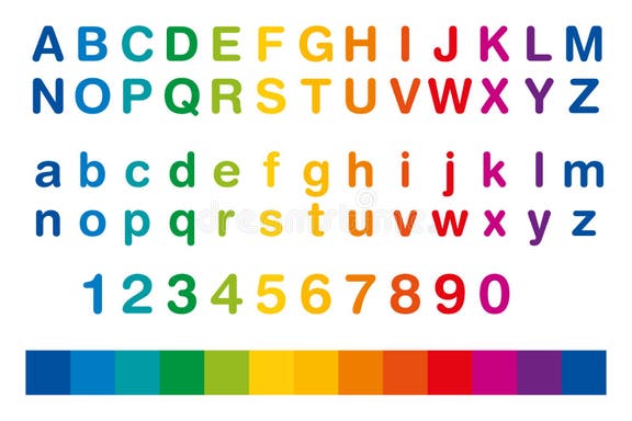 Rainbow Numbers Background Stock Illustrations – 2,108 Rainbow Numbers ...