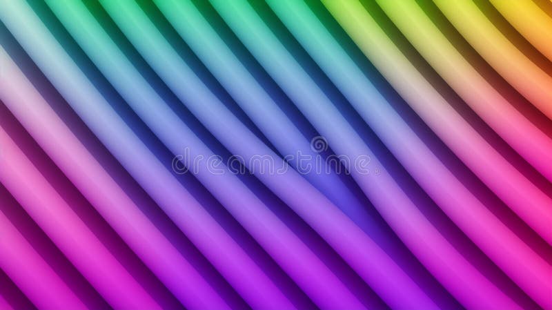 A Rainbow Colored Background with a Diagonal Pattern Stock Illustration ...