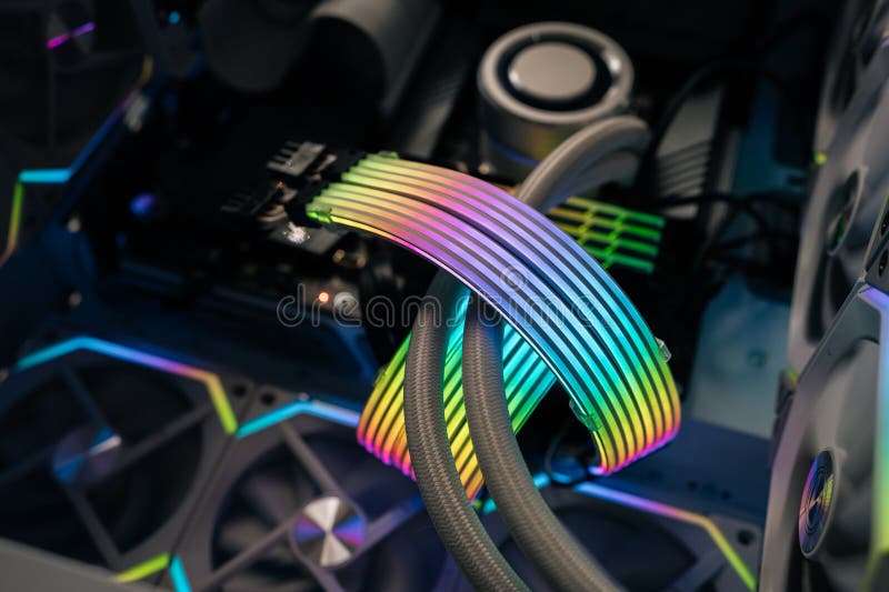 Futuristic Cyberpunk Desktop Setup Stock Photos - Free & Royalty-Free ...