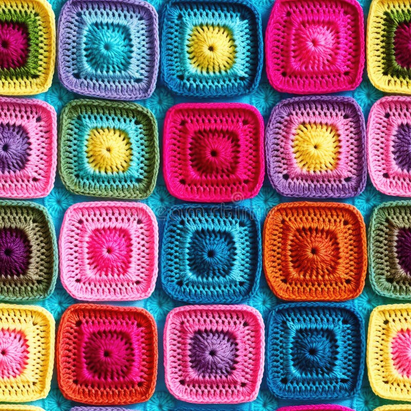 Crochet Squares Stock Illustrations – 291 Crochet Squares Stock ...