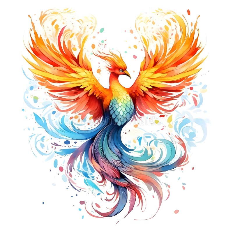 Phoenix Drawing In Color