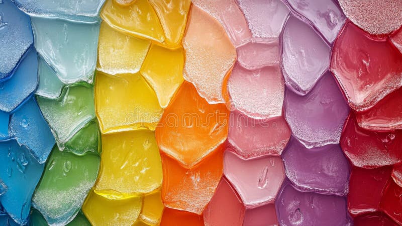 Rainbow Colored Glossy Scale Abstract Art Stock Illustration ...