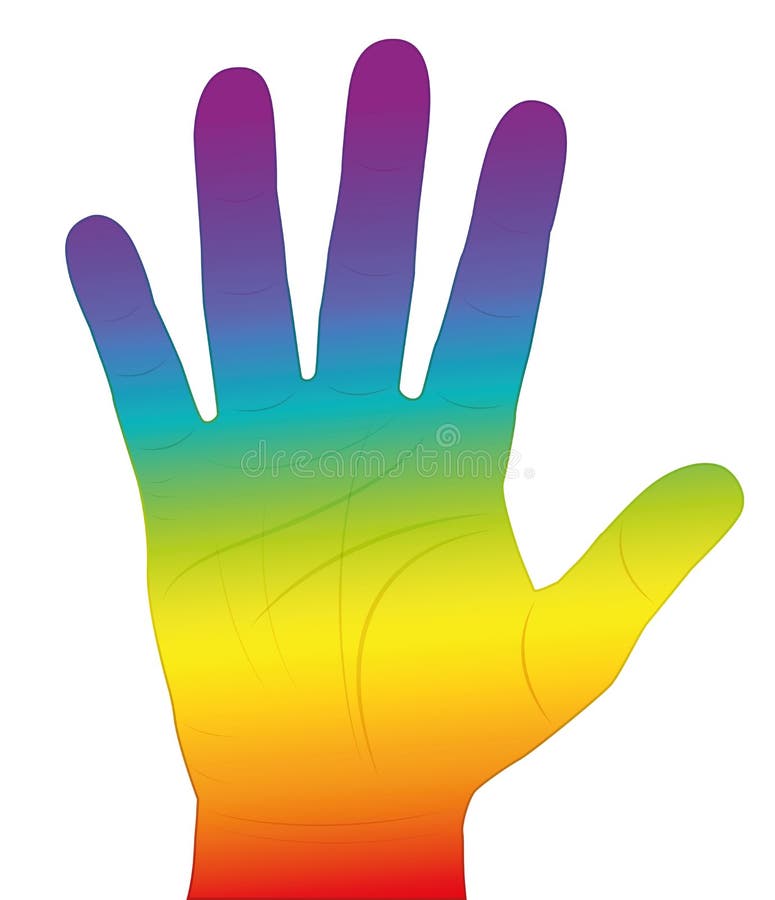 Hand Reflexology Chart Description Stock Vector - Illustration of ...