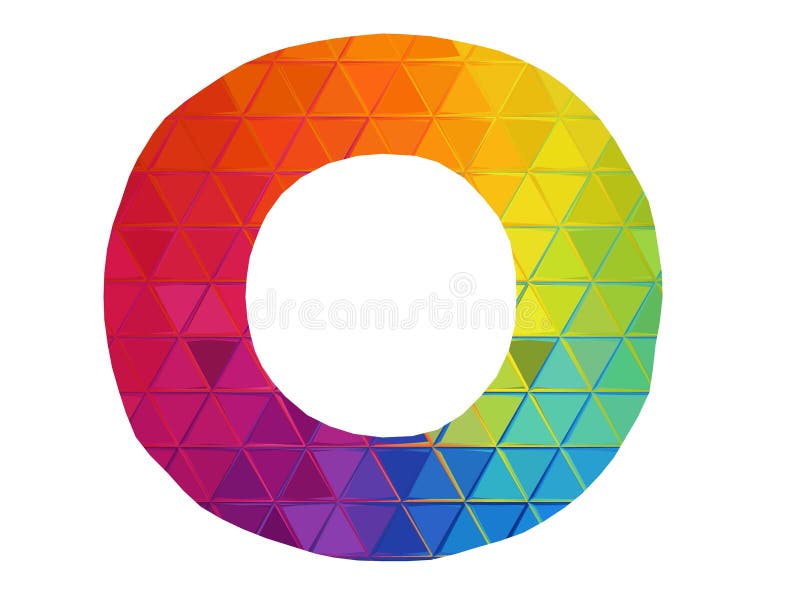 Rainbow Colored Letter M Logo Icon Stock Illustration - Illustration of ...