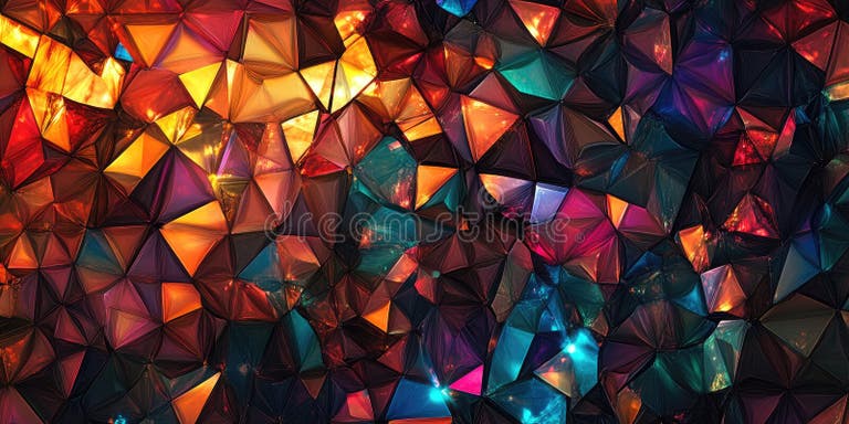 Rainbow Colored Origami Paper: a Close-up of Folded Origami Paper in a ...