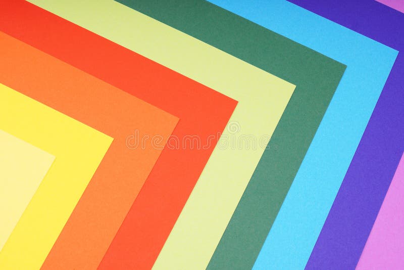 Rainbow Colored Paper Background with Angular Pattern Stock Photo ...