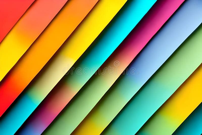 Rainbow Colored Paper Cut Arrange for Beautiful Background Backdrop ...