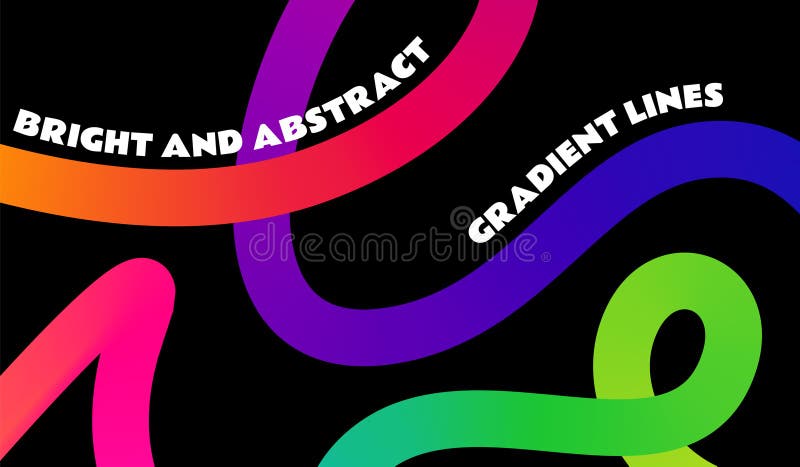 Rainbow Colored Pattern with Abstract Curve Lines. Vector Spiral Lines ...