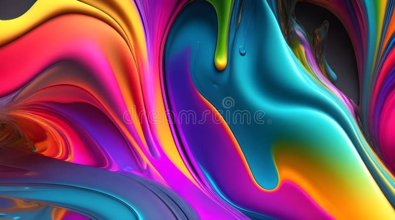 A Rainbow Colored Piece of Art is Shown in this Image Stock ...