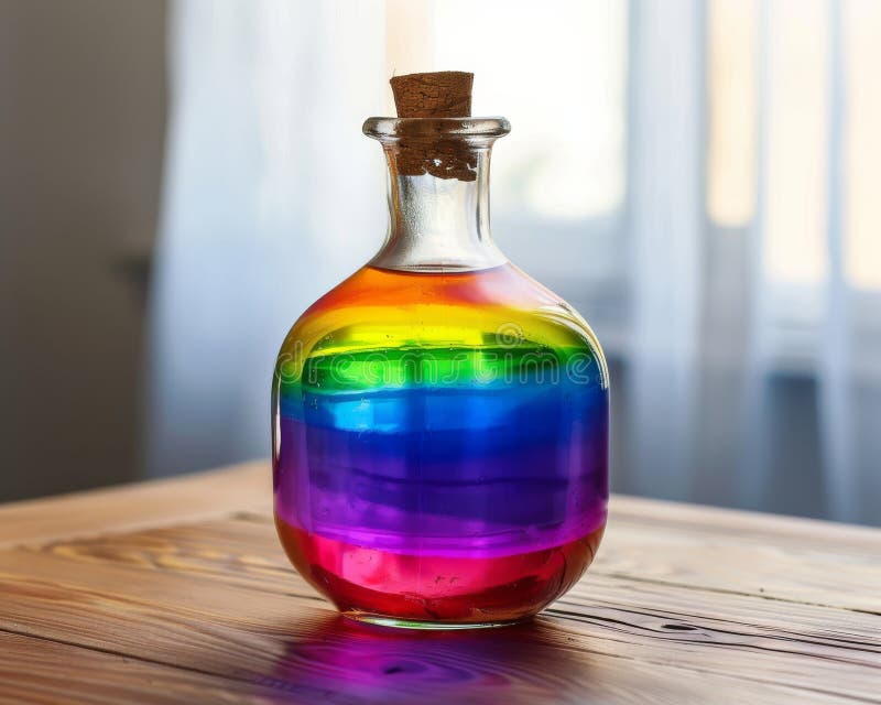 Rainbowcolored Potion Stock Illustrations – 1 Rainbowcolored Potion ...