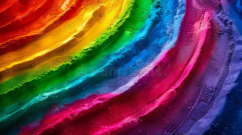 A Rainbow Colored Powder is Shown on a White Background Stock Image ...