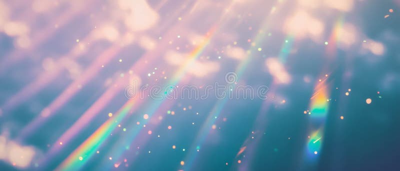 Colorful Light Rays Creating a Vibrant and Spiritual Abstract ...