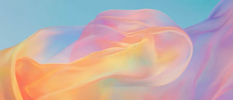 Vibrant Rainbow Ribbons Create a Dynamic, Flowing Abstract Background ...