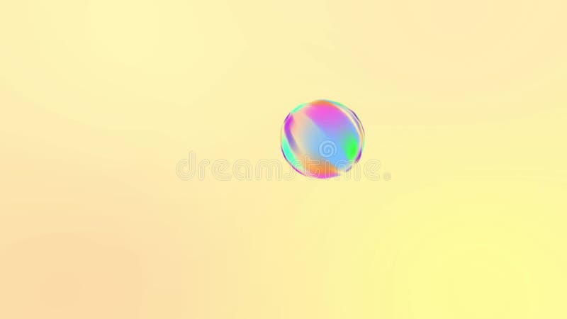 Rainbow Colored Rotating Sphere Soap Bubbles Motion Graphics Stock ...