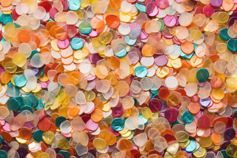 Rainbow-colored Sequins Sparkle Under Natural Sunlight Stock Image ...