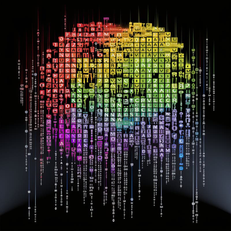 Colored Sphere with Plasma Light Energy Stock Illustration ...