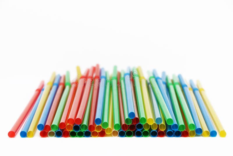 Rainbow Colored Straws 3 stock image. Image of white - 42386365