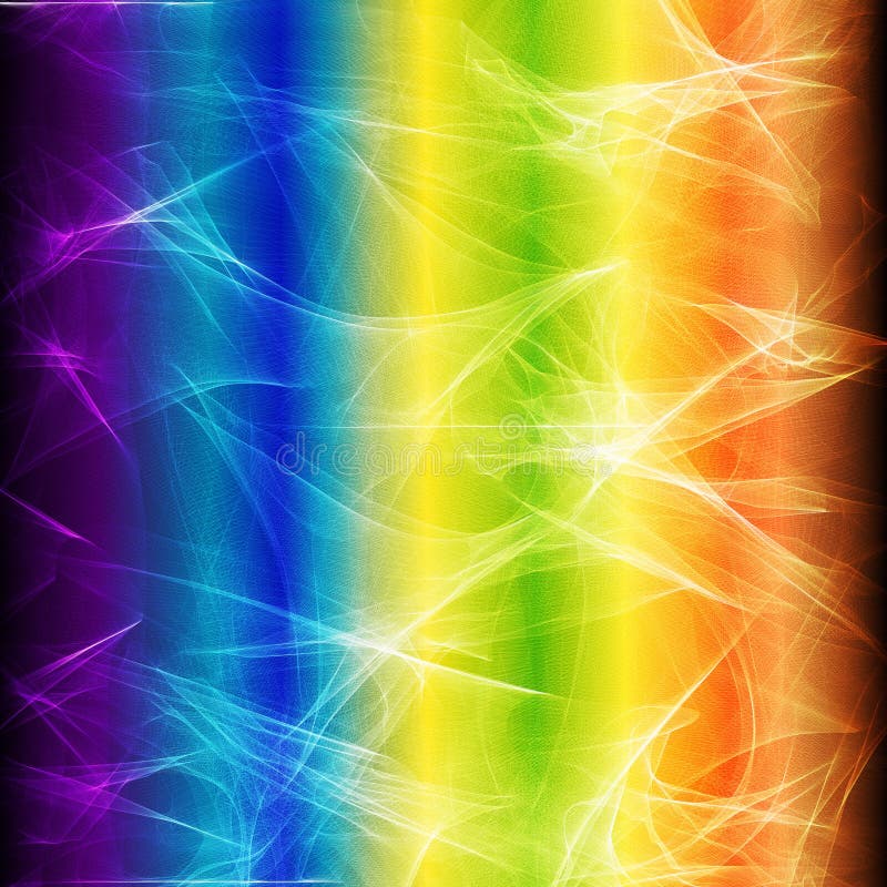 Rainbow Colored Vertical Gradient with Transparent Fish Net or Veil ...