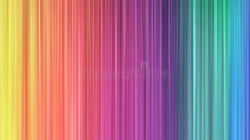 A Rainbow Colored Wallpaper with Vertical Lines Stock Illustration ...