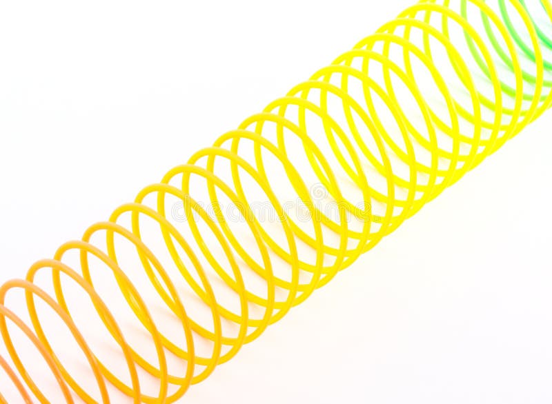 Rainbow Colored Wire Spiral Toy. Editorial Image - Image of circle ...